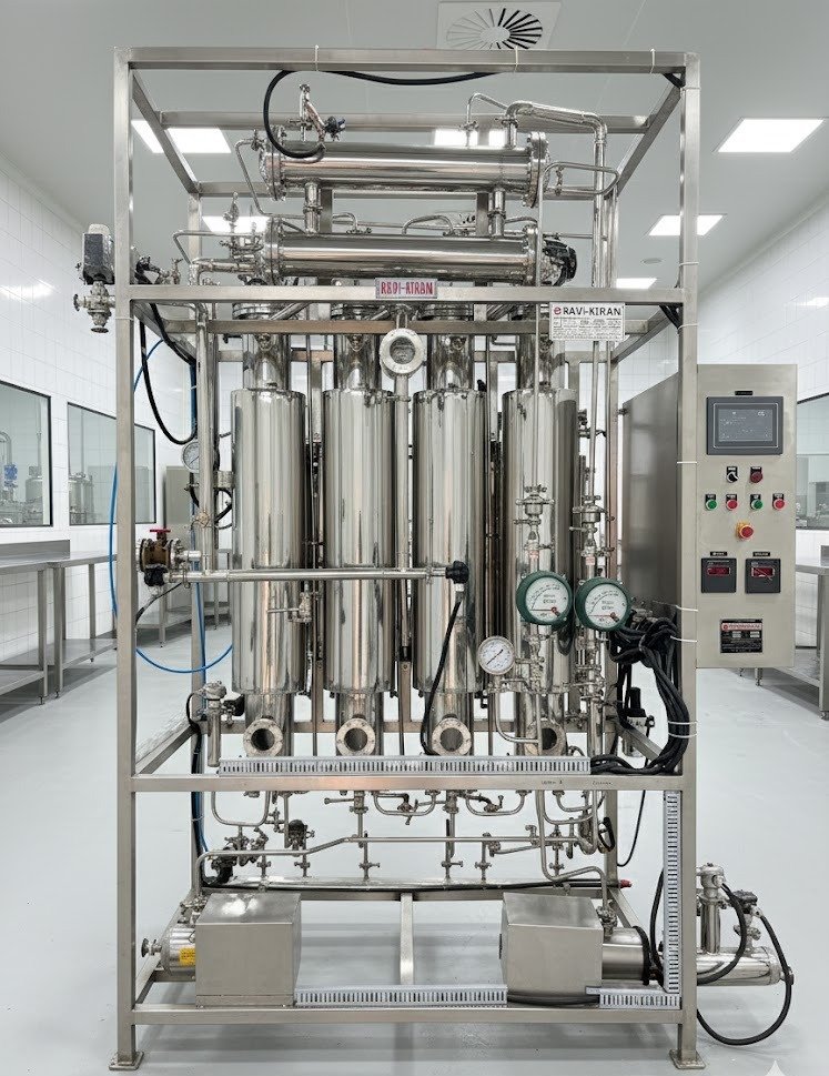 Multi-Column Water Distillation Plant | WFI Plant Manufacturers